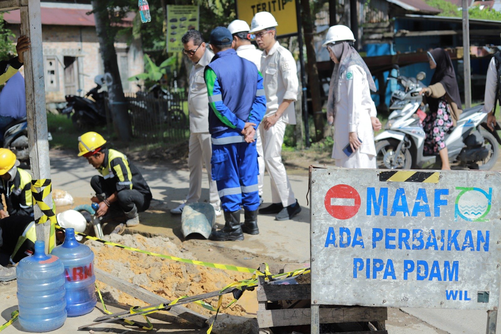 Direksi Perumda Tirta Manuntung Balikpapan Peninjauan Langsung ...